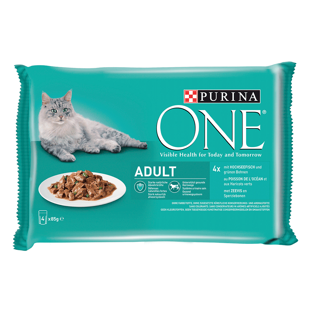 PURINA ONE Adult Hochseefisch und grüne Bohnen | PURINA